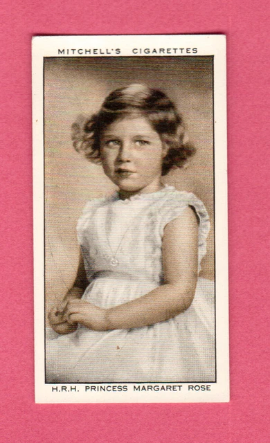 HRH PRINCESS MARGARET Rose 1936 Mitchell's Cigarette Card $11.95 ...