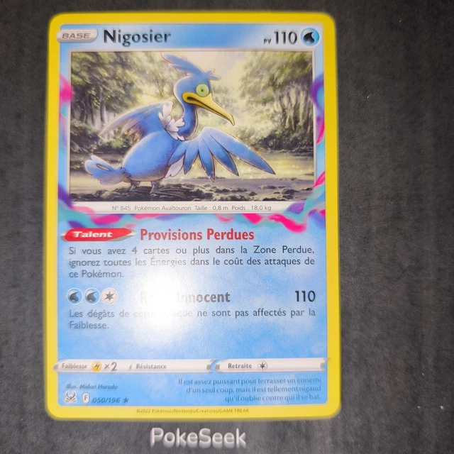 CARTE POKÉMON RARE Nigosier 050/196 EB11 Epée & Bouclier Origine Perdue FR NEUF EUR 1,90 ...