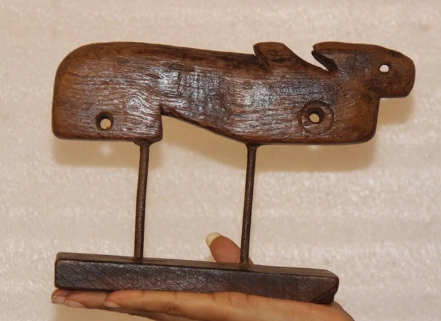 FIGURINE EN BOIS Ancienne Fait Main Vache Sainte/Nandi Décor De Maison 11717 EUR 80,59 - PicClick FR