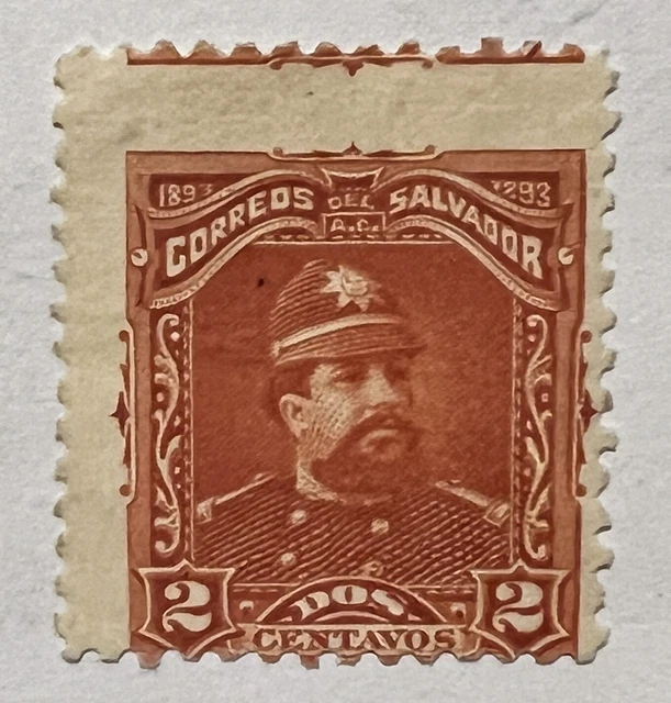 ERROR 1893 EL Salvador 2C Stamp #77 Significant Vertical Misperf $99.51 ...