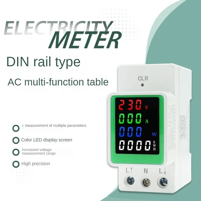 AC80-270V 110V 220V 100A tensione corrente KWH monitor energia ...