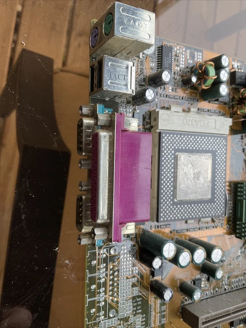 SOYO SY-7VCA MOTHERBOARD Socket 370 with Intel Celeron 433 Cpu ISA Slot ...