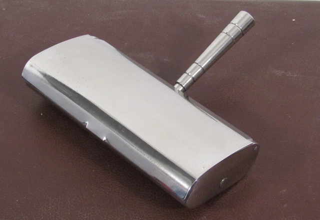 VINTAGE ANTIQUE SILVER Plated Butler Crumb Brush Table Sweeper Art Deco ...
