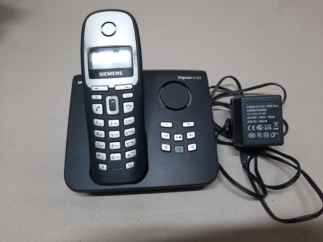 SIEMENS GIGASET A165 schnurlos DECT Telefon mit Anrufbeantworter EUR 15,00 - PicClick DE