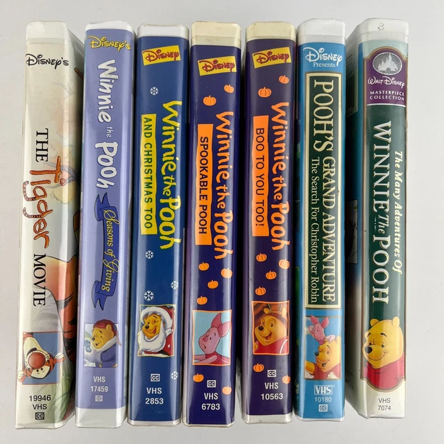 WALT DISNEY WINNIE The Pooh & Tigger VHS Tape Clamshell Case (You Pick ...