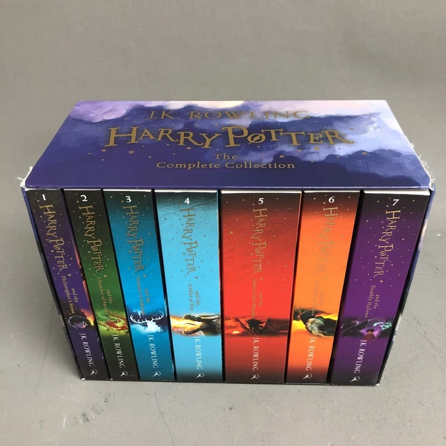 HARRY POTTER BOX Set Complete Collection 7 Book Rowling 2014 Bloomsbury ...