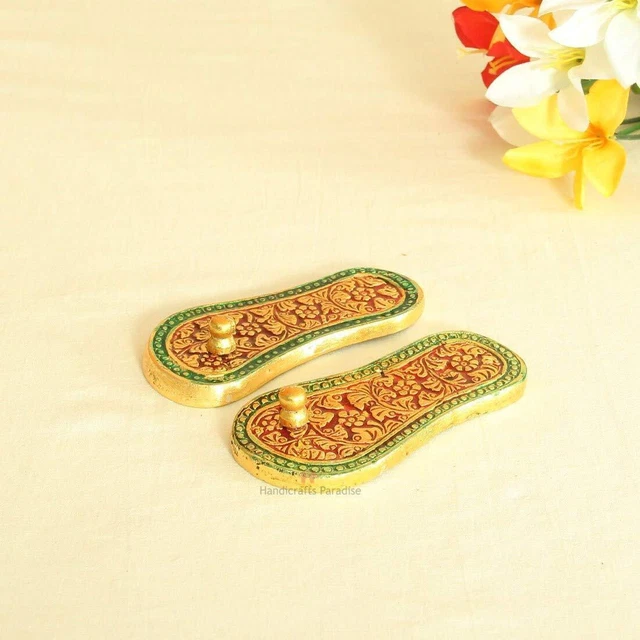 INDIAN TRADITIONAL PURE Silver Maa Laxmi Ji Charan Paduka For ...