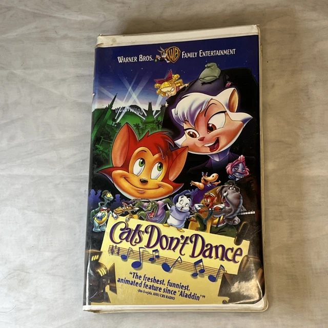 Cats Don T Dance Vhs Tape 1997 Warner Bros Clamshell Tested Works