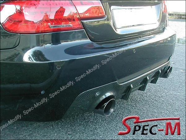 M SPORT REAR Bumper Diffuser Carbon Fiber For BMW 2007+ 335i Coupe ...