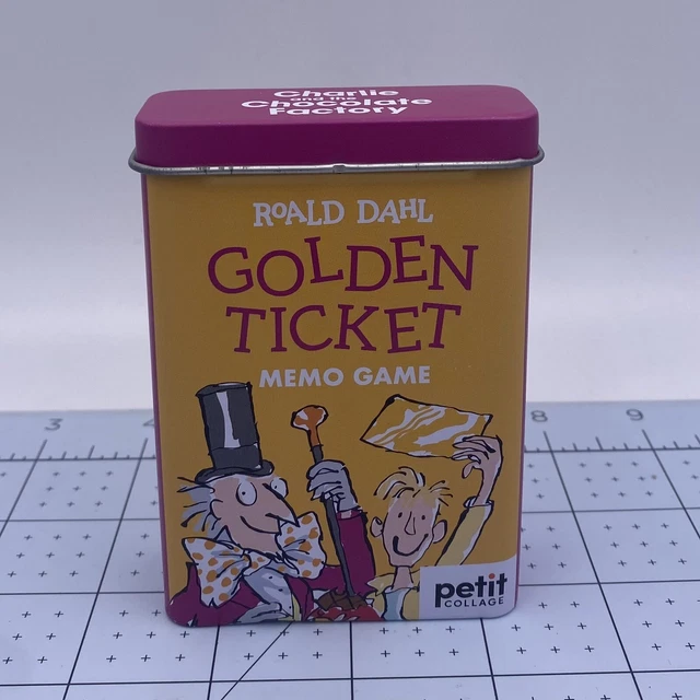 ROALD DAHL - Willy Wonka Golden Ticket Memory Card Game - 52 Cards in ...