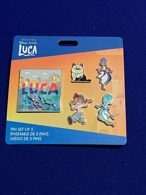 DISNEY PIXAR LUCA Limited Edition Pin Set of 5 New with Card £71.18 ...