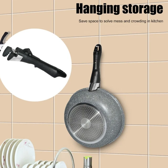 UNIVERSAL PAN POT Handle Removable Hand Grip Replacement Clip Cookware ...