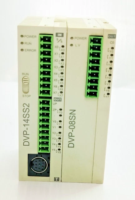 DELTA DVP-14SS2 CON modulo di uscita ingresso DVP-08SN EUR 232,48 ...