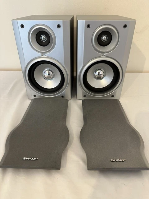 SHARP SPEAKERS CP-HP605E Silver 75W - MAX 150W 13cm Woofer 5cm Tweeter ...