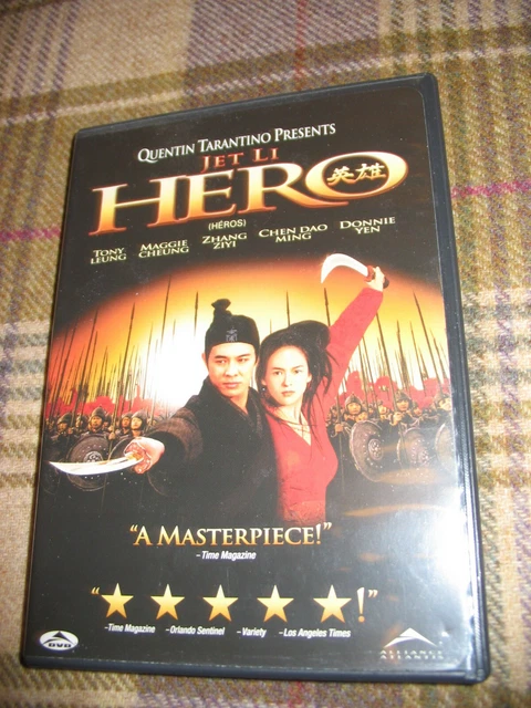 HERO DVD - Jet Li, Donnie Yen, Maggie Cheung, Tony Leung, Zhang Ziyi ...