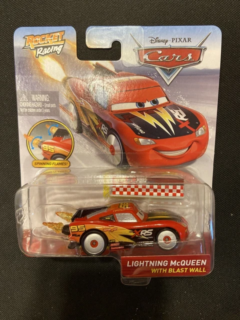 DISNEY PIXAR CARS Rocket Racing Lightning McQueen With Blast Wall (XRS ...