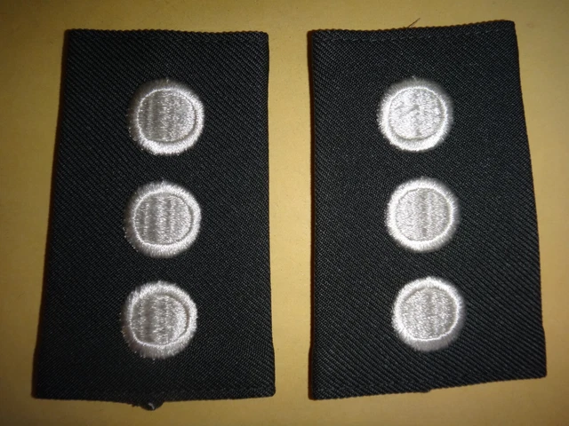 PAIR OF US Army Junior ROTC Cadet CAPTAIN Rank Small Slip-On Epaulets £ ...