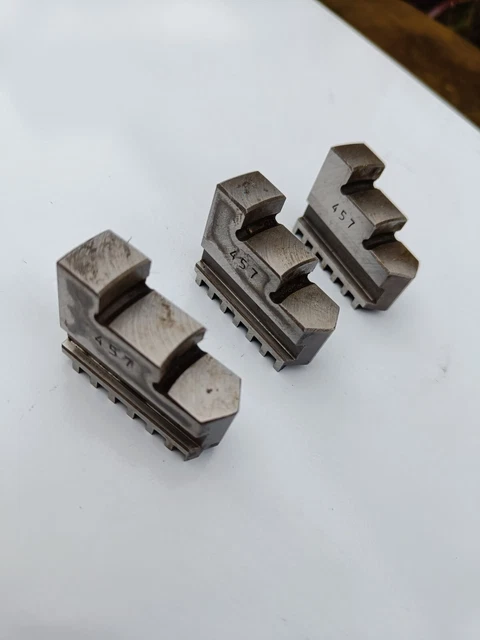 PRATT BURNERD 3 jaw lathe chuck jaws 125mm Harrison M250 Colchester ...