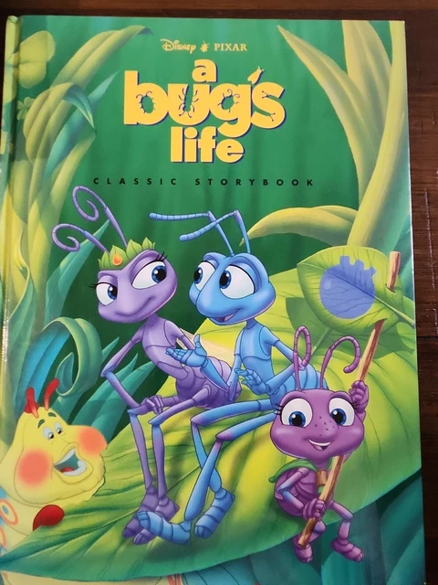 WALT DISNEY PIXAR A BUGS LIFE Storybook Hard Book Mouse Works Princess ...