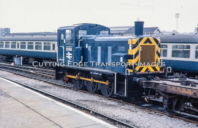 ORIGINAL RAILWAY SLIDE: Class 03 Diesel 03158 at Norwich D-487 £30.11 ...