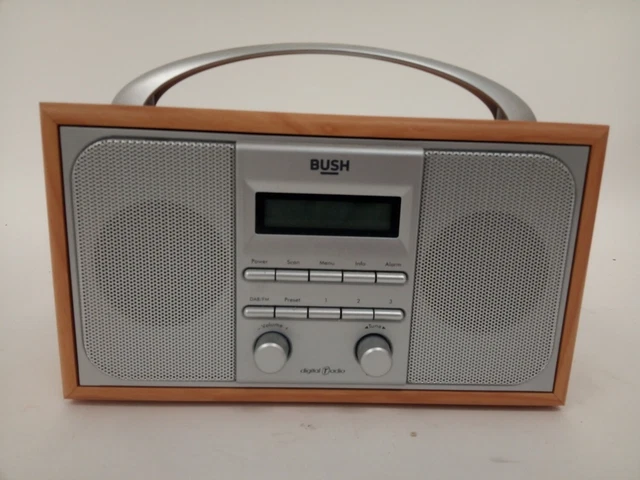 VINTAGE BUSH STEREO DAB/FM Radio Wood Finish - Model 343/6314 £9.99 ...