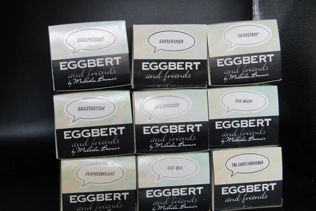 A COLLECTION OF Vintage Eggbert & Friends figures Malcolm Bowmer 80s £ ...