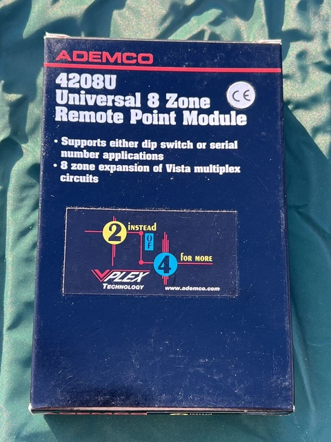 NOS NEW VINTAGE "Ademco 4208U Universal 8-Zone Remote Point" NIB Hard ...