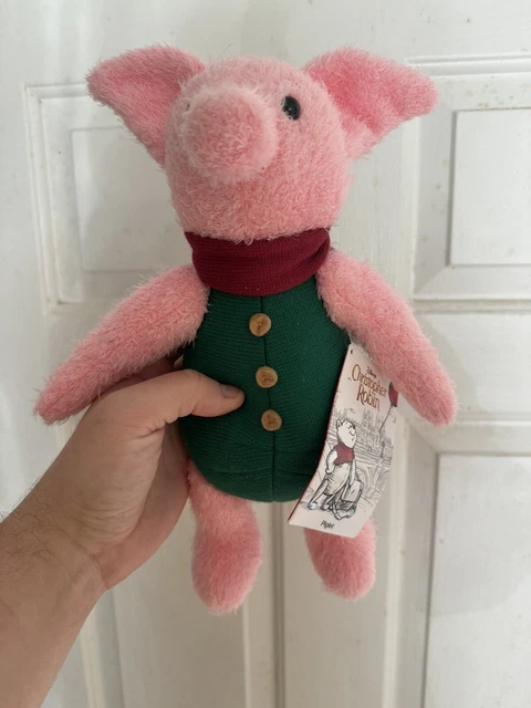 WINNIE THE POOH Christopher Robin Movie PIGLET Plush Disney Parks ...