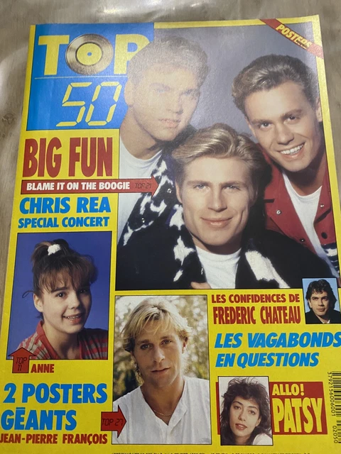 Magazine Top 50 Numéro 205 Du 3 Au 9 Février 1990 Eur 12 00 Picclick Fr