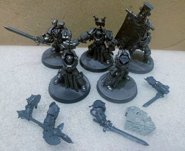 WARHAMMER 40K GREY Knights Daemonhunters Terminator Command Squad x5 ...