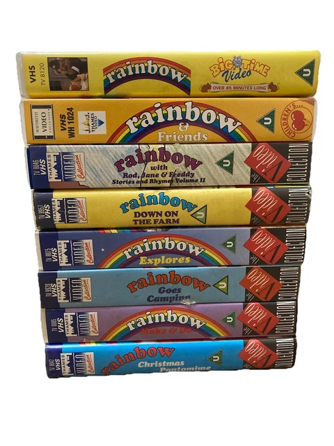 RAINBOW VHS VIDEO Bundle X 8 Videos Children’s collectible £73.52 ...