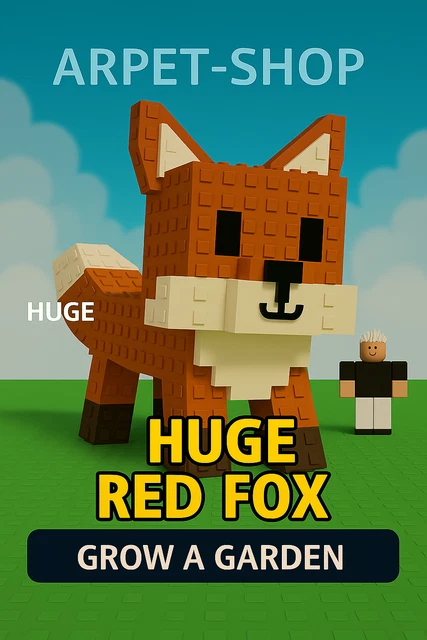 HUGE RED FOX 🔥 Grow a Garden 🔥 $45.72 - PicClick CA