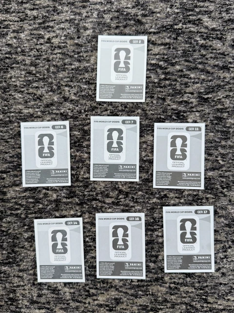 PANINI FIFA WORLD Cup 2026 Stickers Germany Rudiger Wirtz Havertz ...