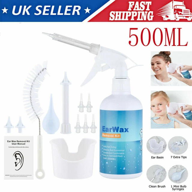EAR WAX REMOVAL Remover Cleaning Washer Bottle Irrigation Cleaner ...