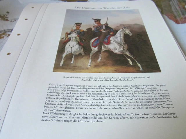 DEUTSCHES MILITÄR ARCHIV 4 4064 Preußische Gardedragoner 1836 ...