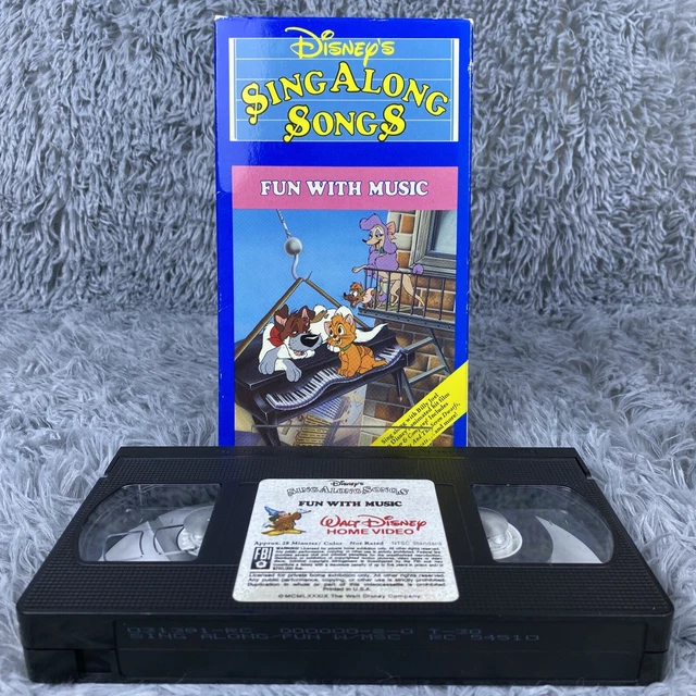 DISNEYS SING ALONG Songs - Fun With Music VHS Tape 1989 Classic Kids Show $35.86 - PicClick AU