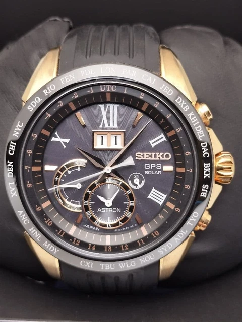 SEIKO ASTRON GPS Solar Big Date 8X42 Watch Excellent Condition $1,997. ...