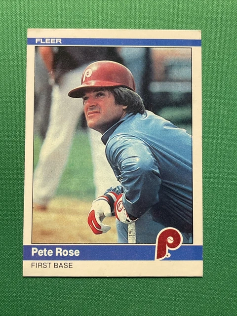 CARTE DE BASEBALL 1984 Fleer Pete Rose Philadelphia Phillies #46 The ...