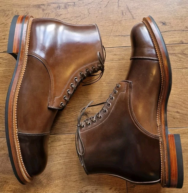 VIBERG NAVVY BOOTS Ivywood Shell Cordovan 10.5 E £1,100.00 - PicClick UK