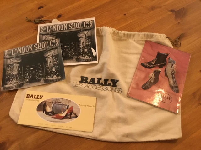 BALLY SHOES SWITZERLAND, advertising memorabilia and dust bag. £7.55 ...