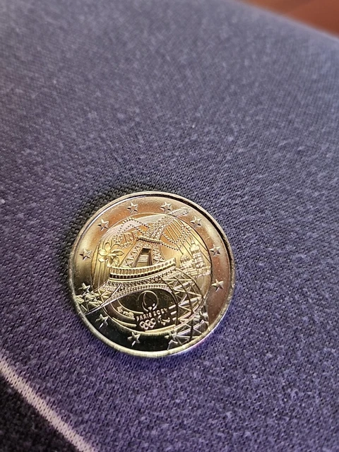 PIÈCE 2 EUROS jo 2024 JEUX OLYMPIQUES DE PARIS 2024 PIÈCE- COMMÉMORATIVE EUR 150,00 - PicClick FR