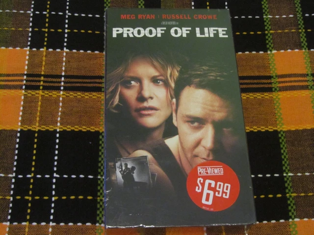 BLOCKBUSTER~PRE-VIEWED~SEALED~PROOF OF LIFE~WB Vhs~Video~Meg Ryan ...