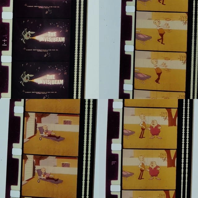 16MM ANIMATION CARTOON film The Invisibeam (1965) metalreel $18.00 ...