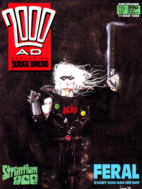 2000AD PROG 617-618 Strontium Dog Maeve 2 Judge Dredd Comics + Bag and ...
