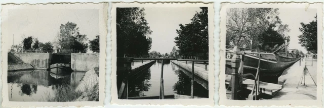 PHOTO ANCIENNE - Vintage Snapshot - Bateau Batellerie Péniche Écluse ... PHOTO ANCIENNE - Vintage Snapshot - Bateau Batellerie Péniche Écluse ...