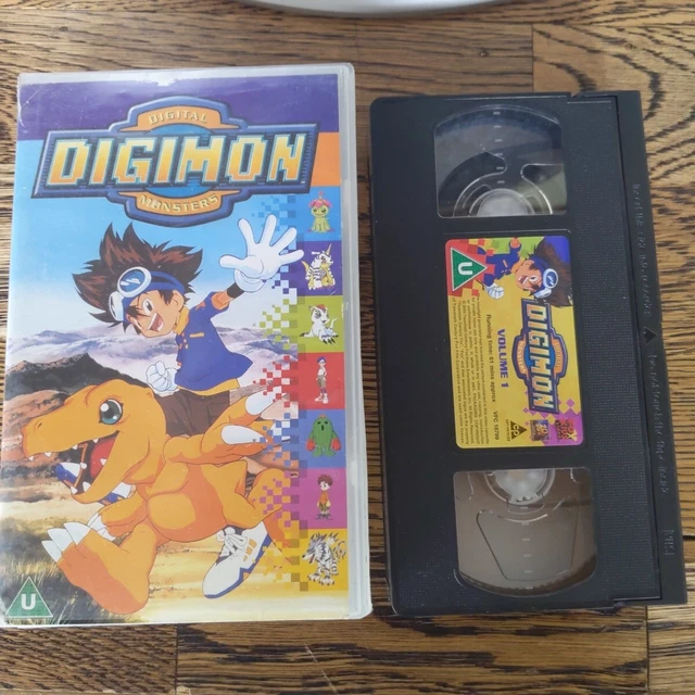 DIGIMON MONSTERS VHS PAL Vintage 1999 Children's Cartoon Working EUR 7 ...