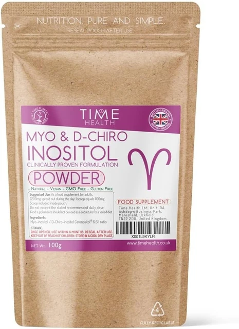 100G MYO & D Chiro Inositol Powder - Optimal Hormonal Balance ...