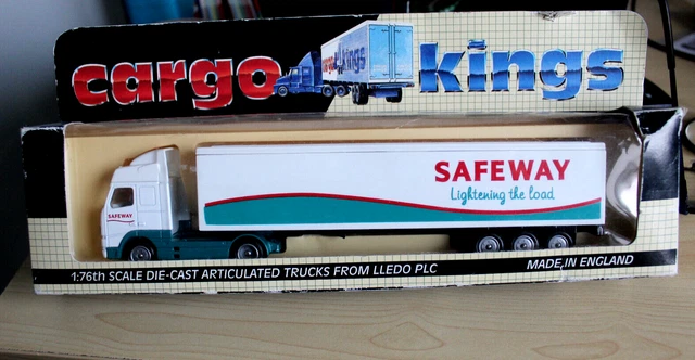 VOLVO CARGO KINGS Safeway box truck opening rear doors. Lledo 1983? MIB ...