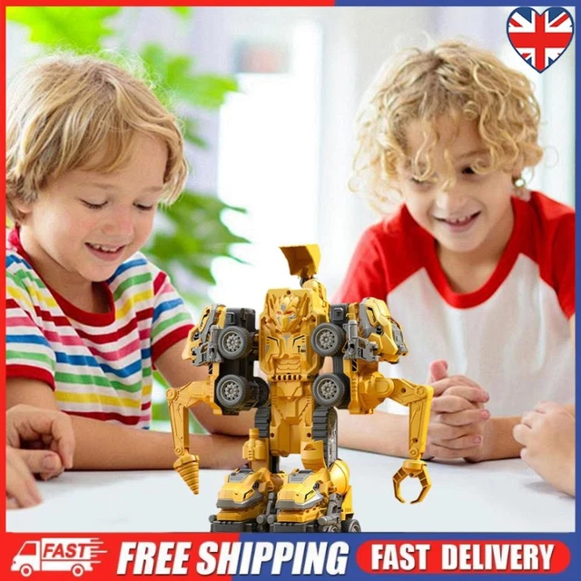 5 IN 1 Deformable Engineering Car Transform Into Huge Robot for Kids ...