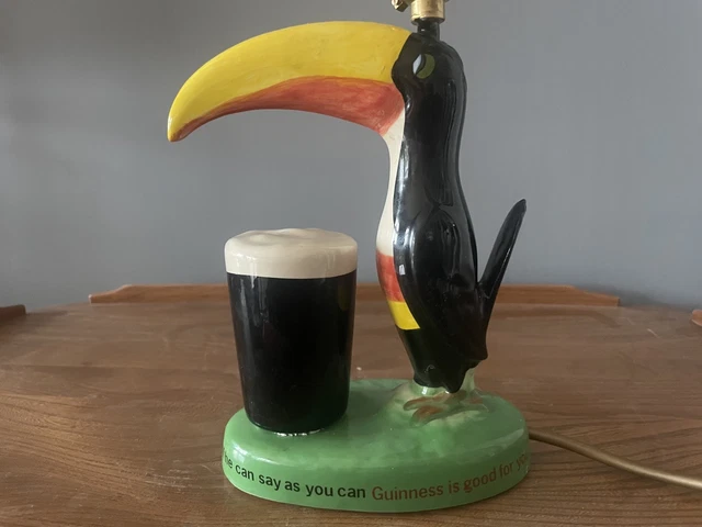 GUINNESS TOUCAN LAMP Fully Working £151.50 - PicClick UK
